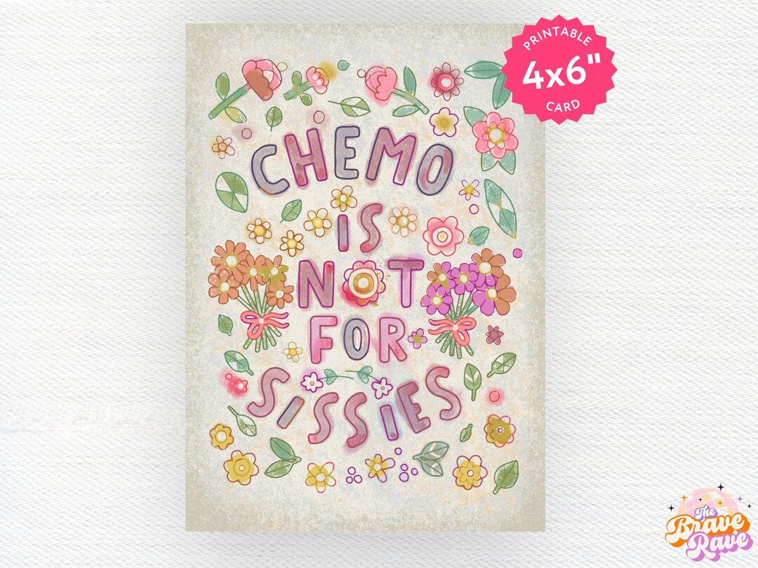 Chemotherapy Printable | Chemo Card | Funny Cancer Card | Cancer ...