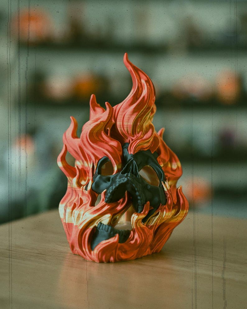 Bonfire Skull Candle Holder - Lighting up Your Skull From the Inside ...