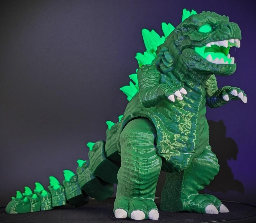 King Jira - Articulated With Glow in the Dark Eyes, Mouth, and Fins ...