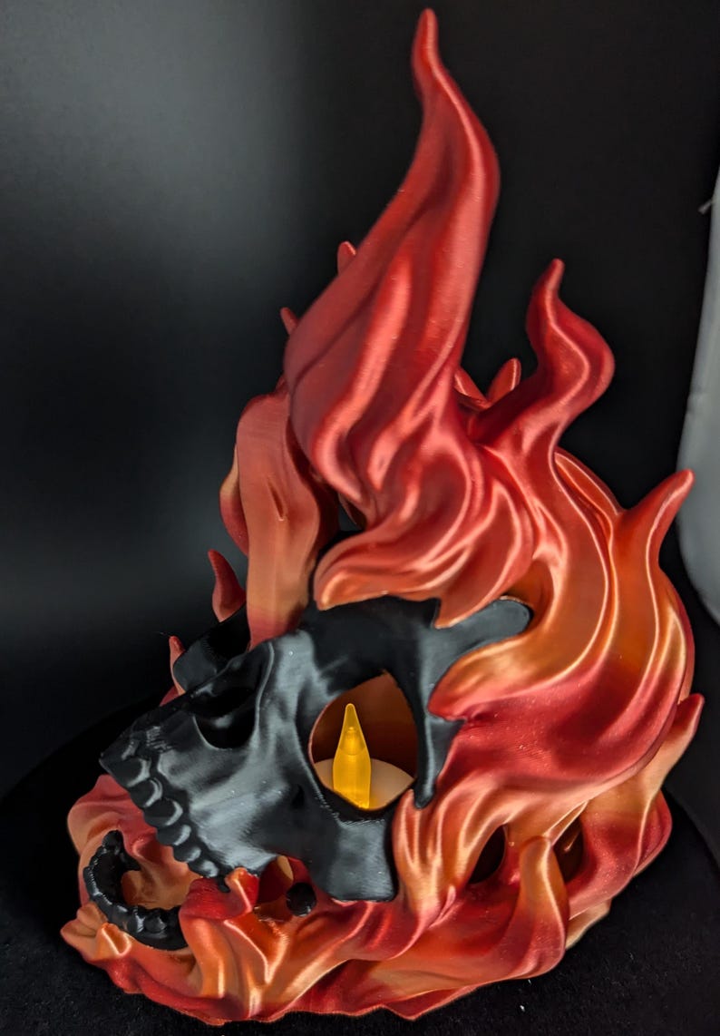Bonfire Skull Candle Holder - Lighting up Your Skull From the Inside ...