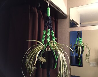 Macrame Plant Hanger Patriotic American Flag Colors Blue White - Etsy