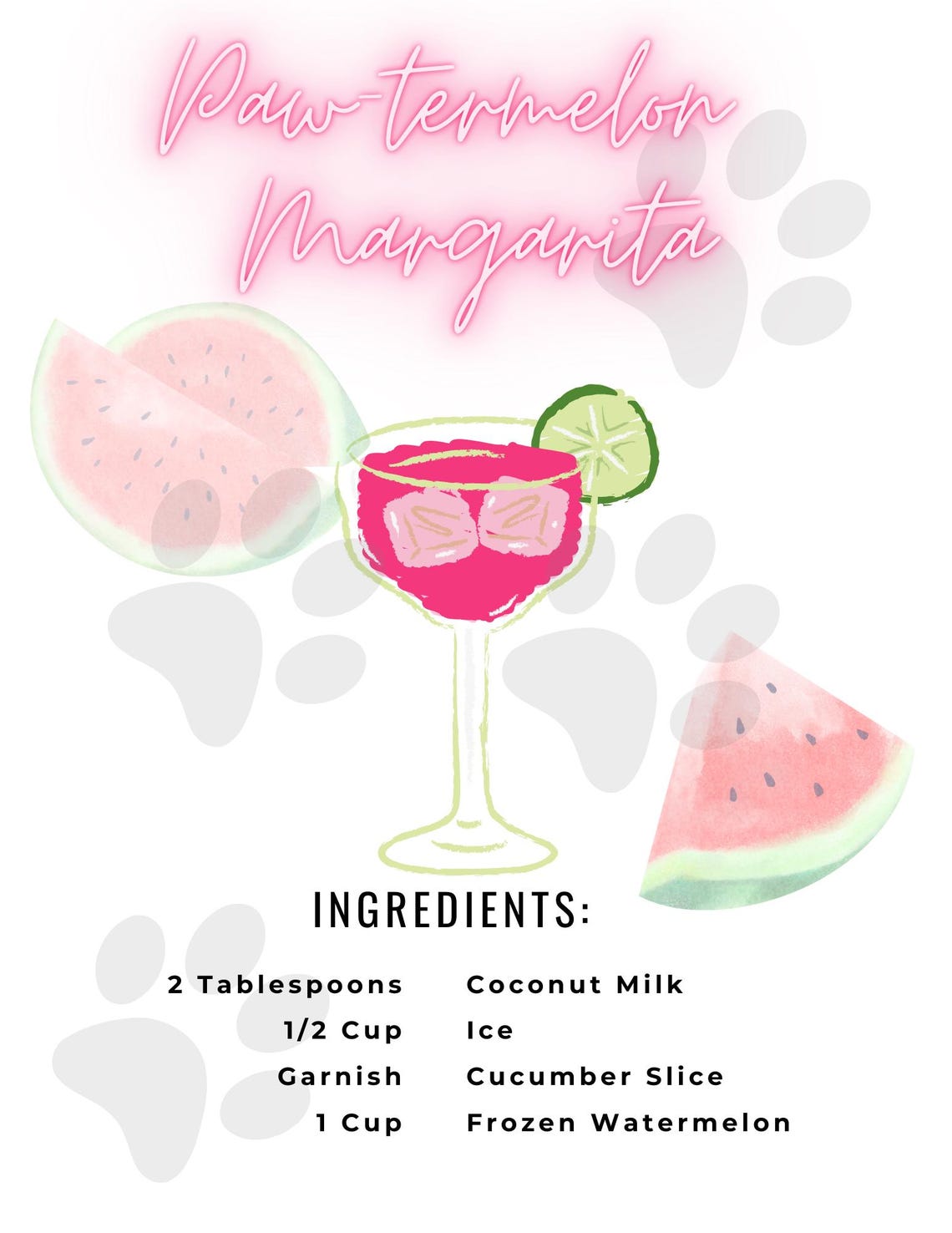 Dog Mocktail Posters Minimalist Digital Art Print Modern Art Digital ...