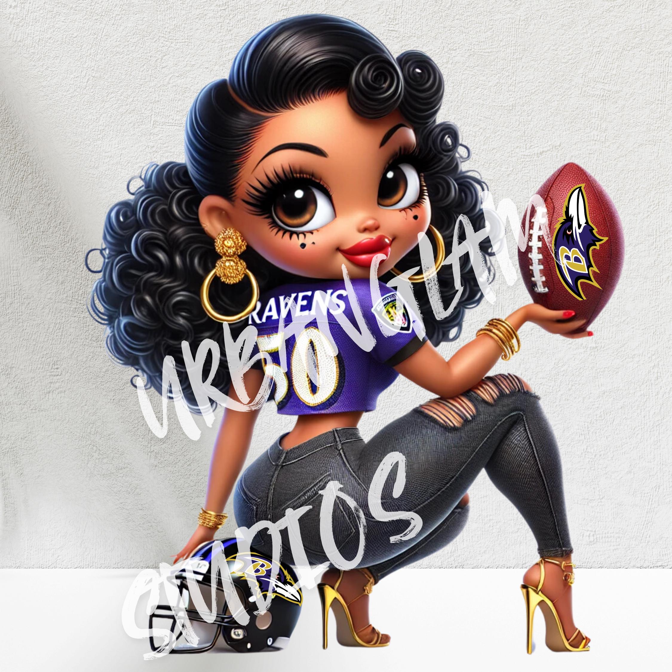 Sporty Boop, PNG, DTF, Football, Sublimation - Etsy