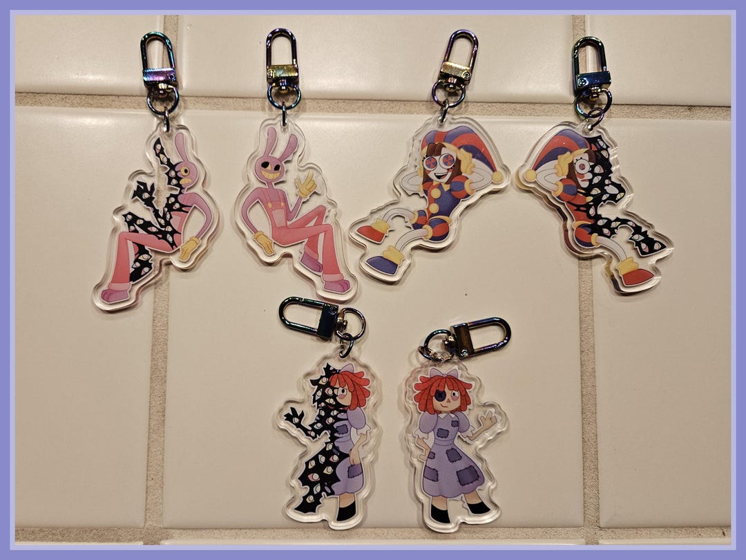 Amazing Digital Circus Abstraction Keychains - Etsy