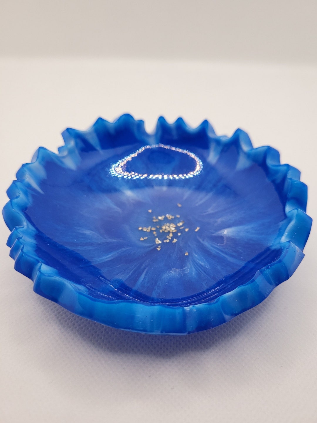 Resin Tray, Blue Resin Tray, Resin Catchall, Resin Catch-all Bowl, Blue ...