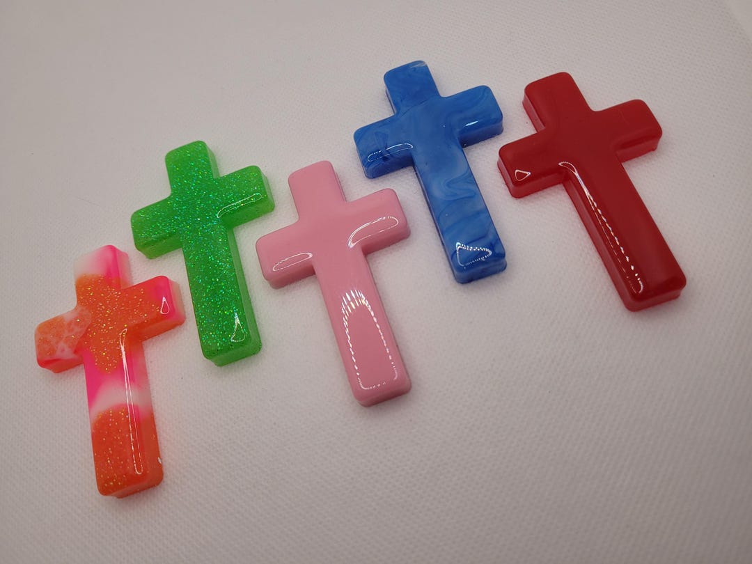 SMALL Glitter Crosses, Colorful Cross, Resin Cross, Resin Crosses ...