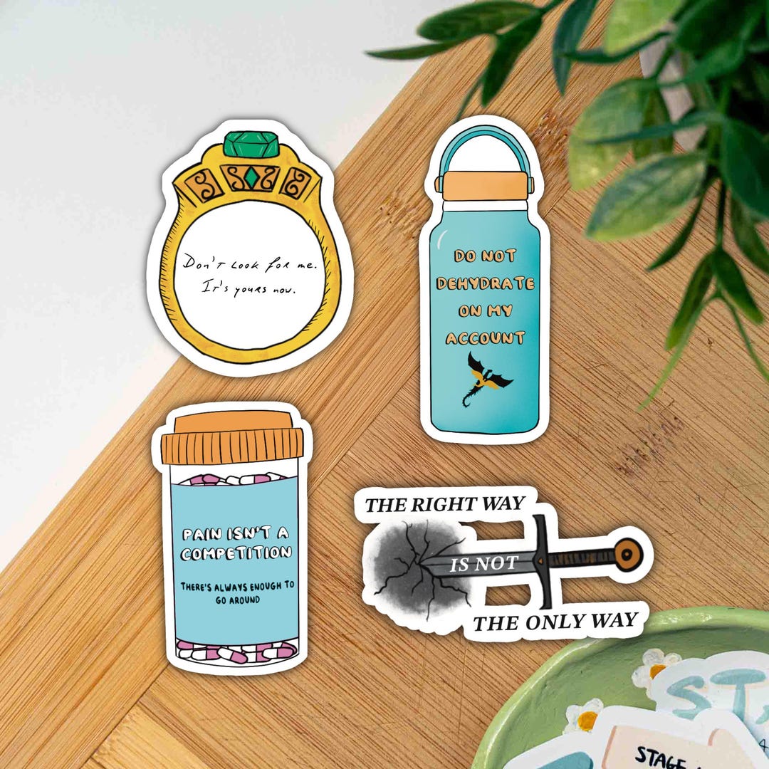 Onyx Storm Sticker: Fourth Wing Romantasy Kindle Stickers Violet's Ring ...