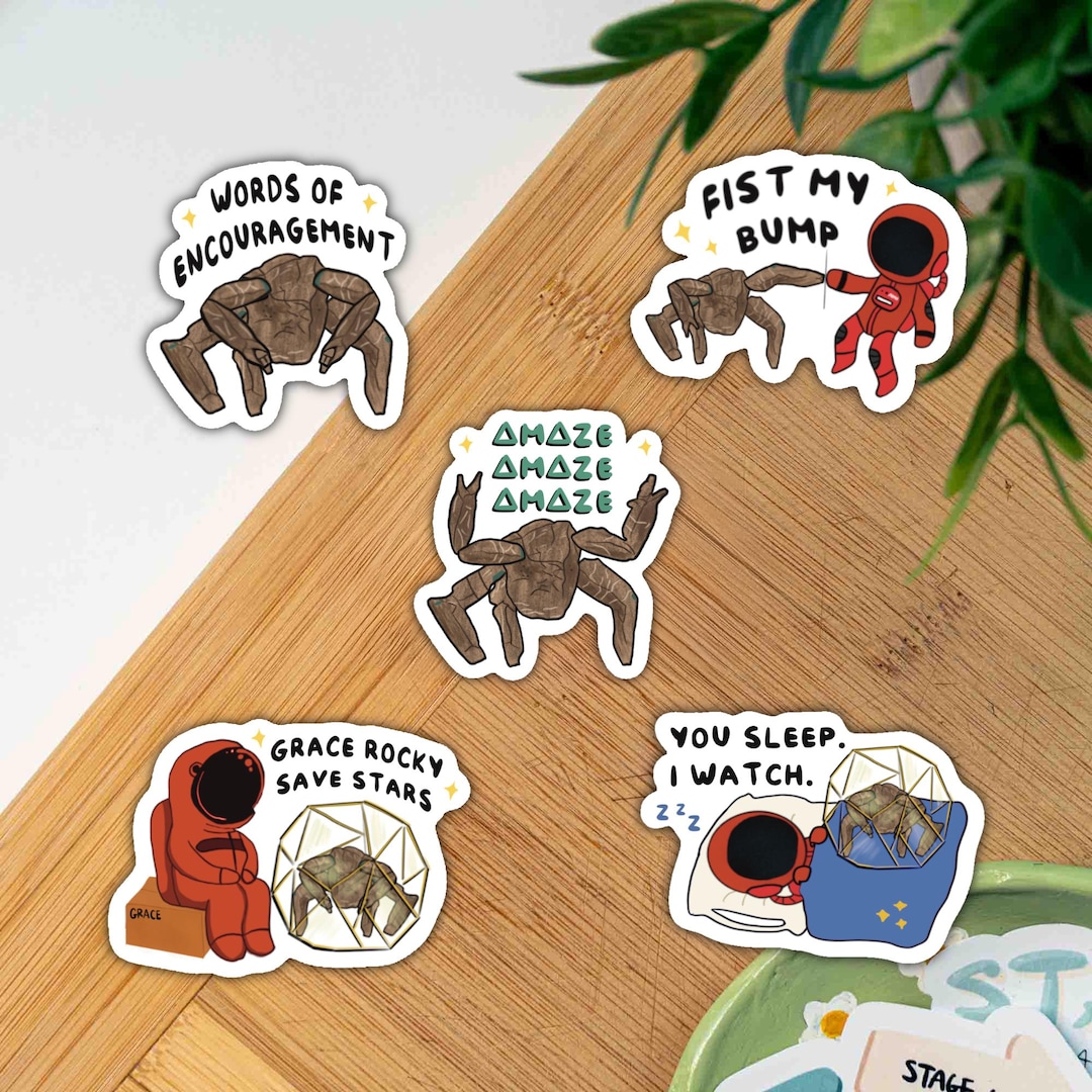Project Hail Mary Stickers Rocky Grace Quotes Andy Weir Stickers Sci Fi ...