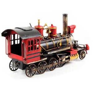 Large 16” Steam Locomotive Metal Model Antique Old Train Model Vintage ...
