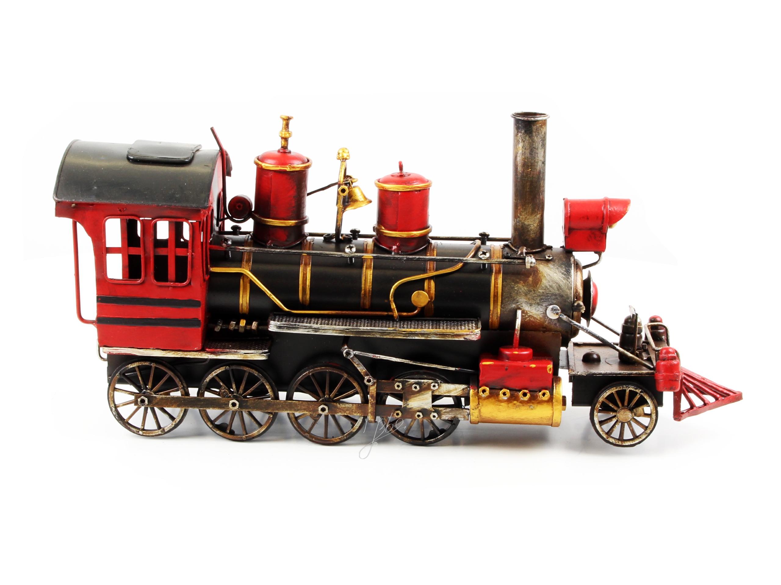 Large 16” Steam Locomotive Metal Model Antique Old Train Model Vintage ...