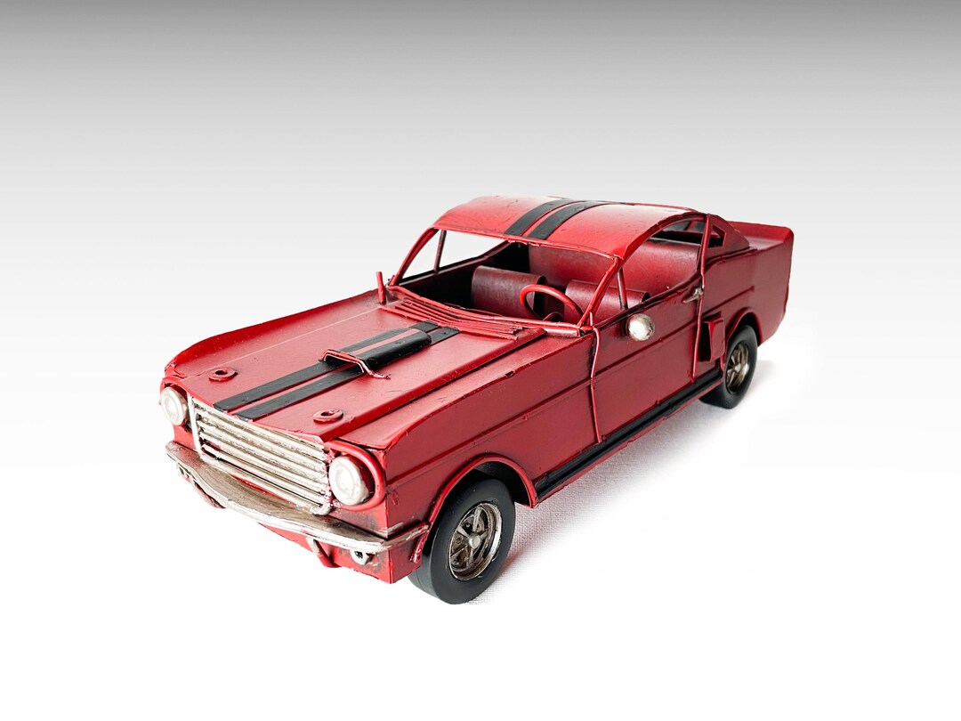 Vintage Pony Car Metal Model Scale Model Cars, Classic Car Figurine ...
