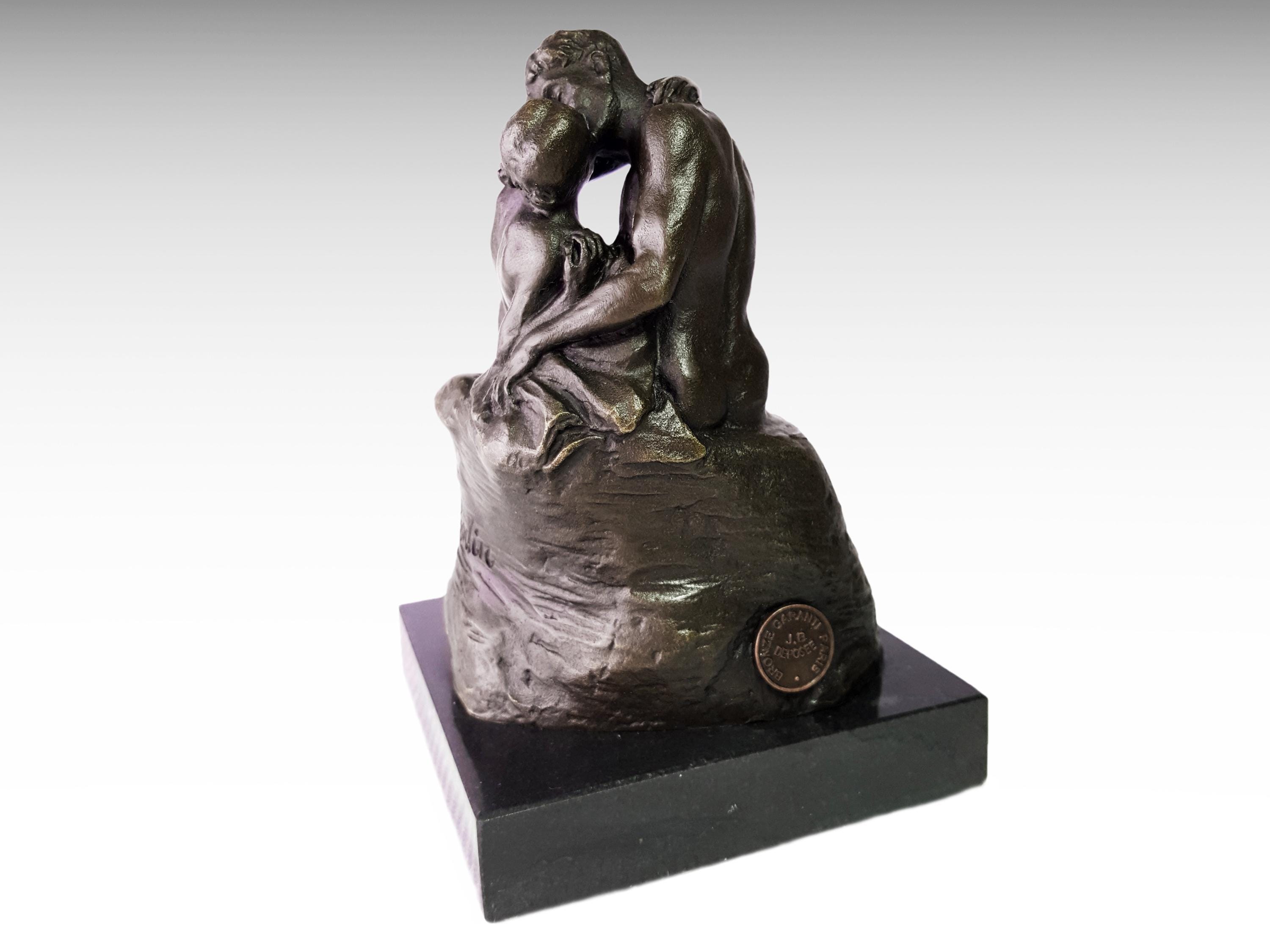 The Kiss by Auguste Rodin Bronze Sculpture Art, Le Baiser Classic ...