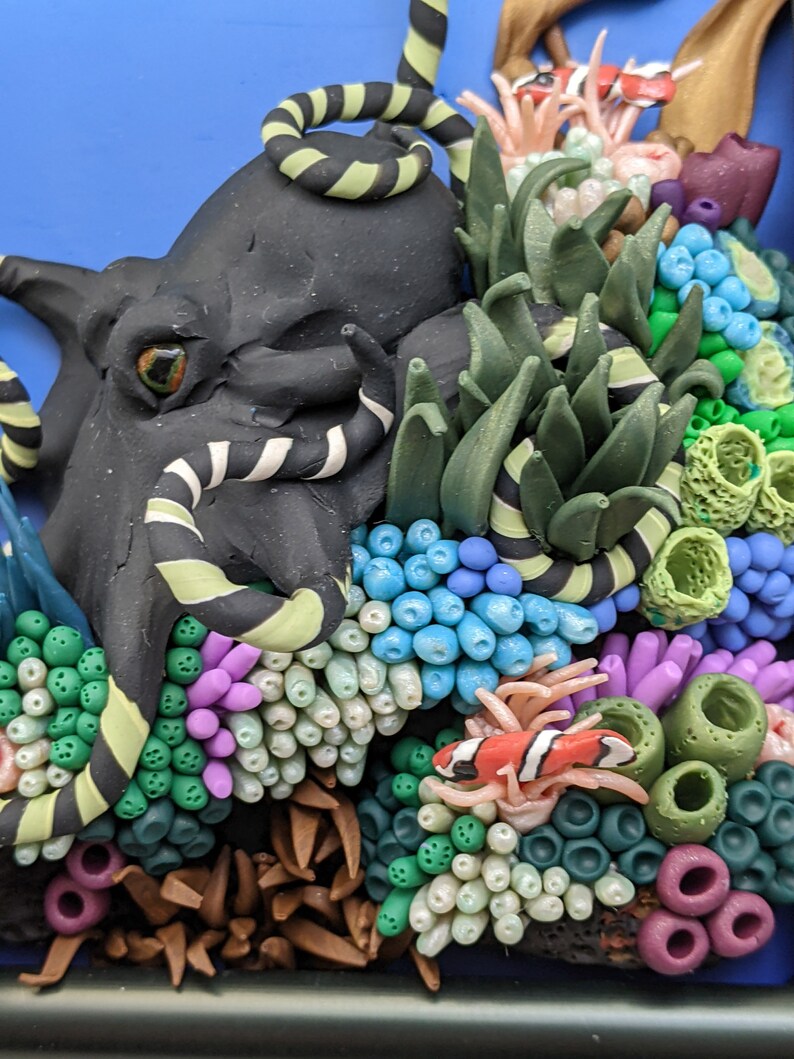 Octopus, Undersea, Diorama, Wildlife, Sea Life, Realistic, Fantasy ...