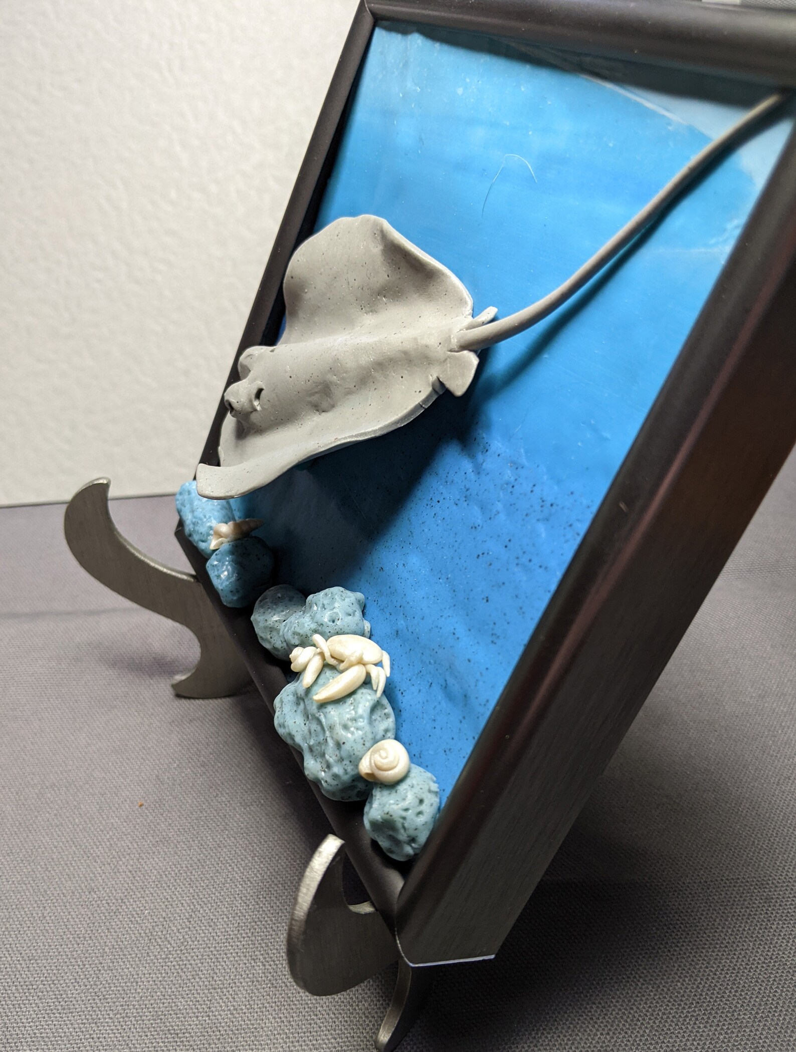 Turquoise Stingray, Polymer Clay, Undersea, Sealife, Wildlife ...