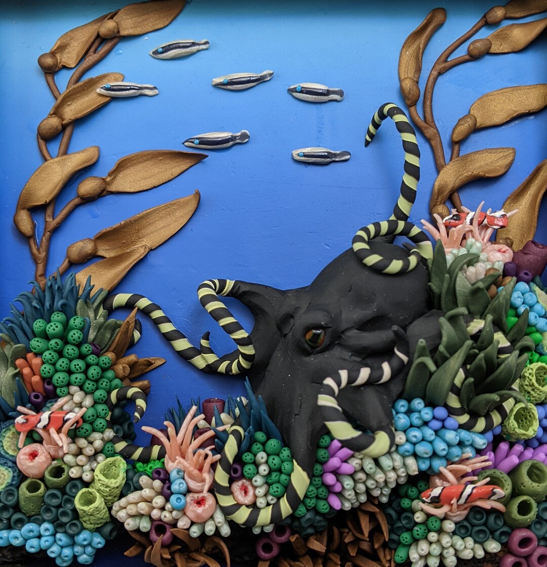 Octopus, Undersea, Diorama, Wildlife, Sea Life, Realistic, Fantasy ...