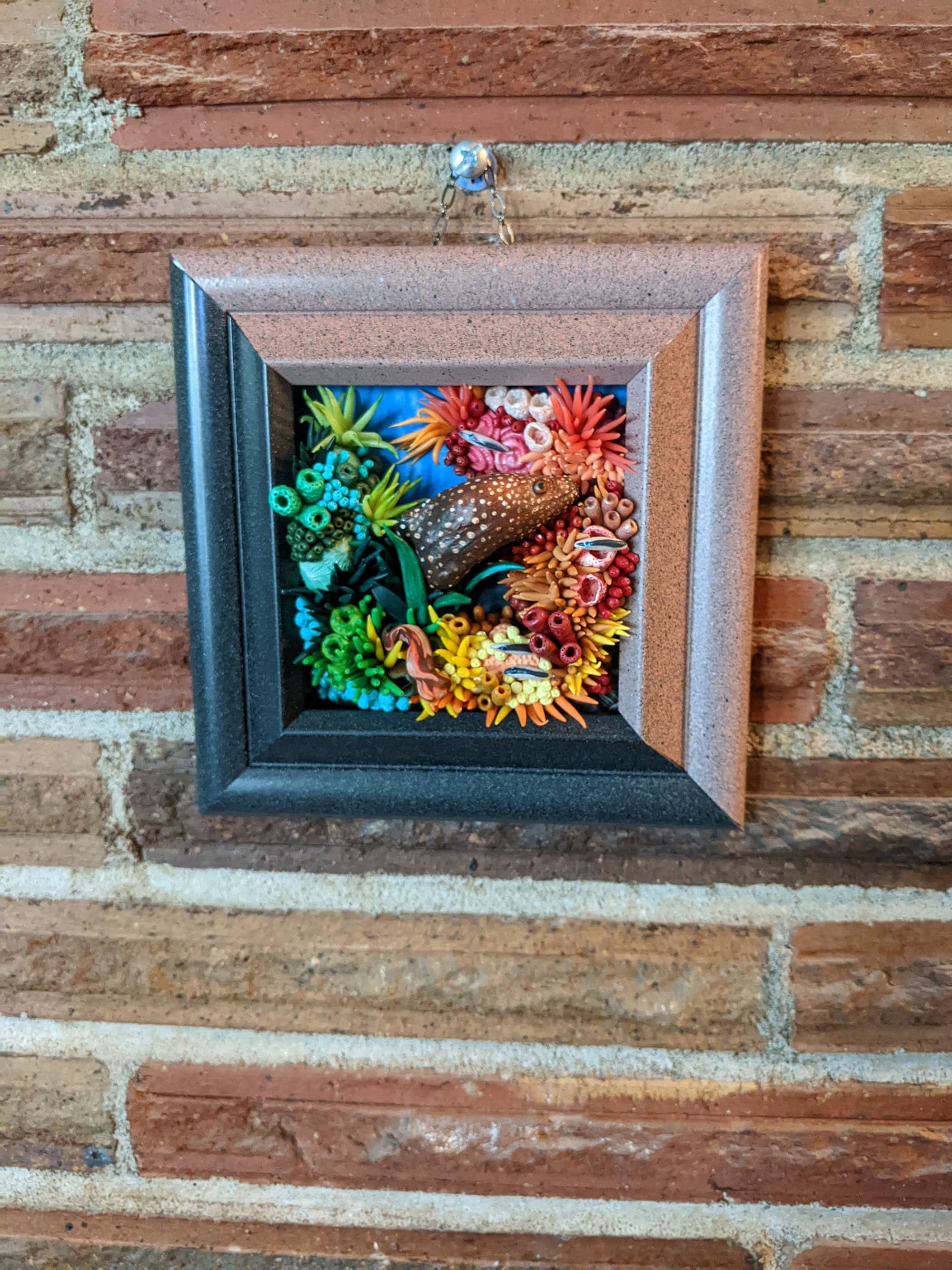 Moray Eel, Polymer Clay Sculpture, Undersea, Diorama, Wildlife, Sea ...