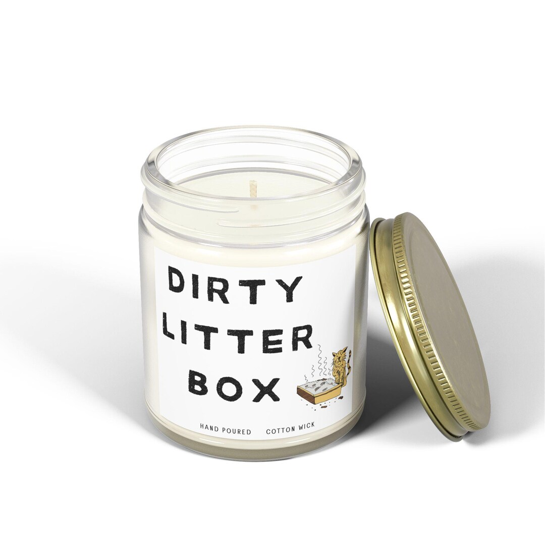 Dirty Litter Box | Joke Scent Label | 4 Oz or 9 Oz Candle in Glass Jar ...