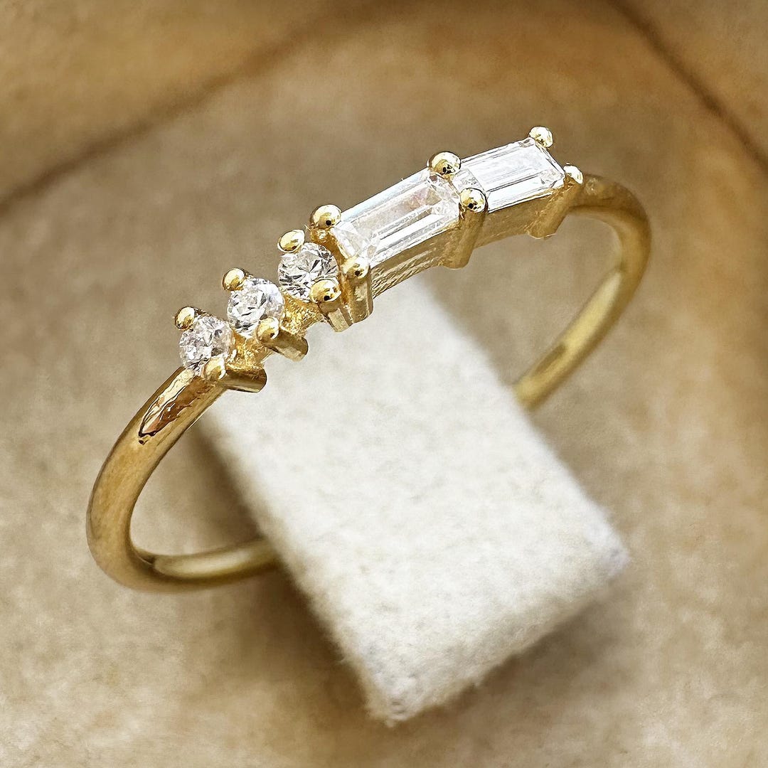 Custom Morse Code Diamond Ring, 14K Gold Secret Message, Personalized ...