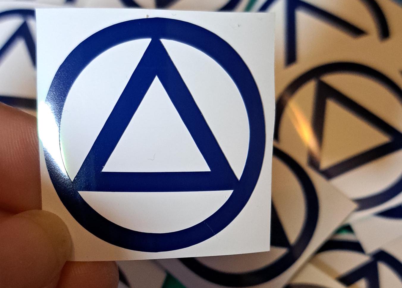 1 Inch AA Symbol Decal Vinyl Decal Service Recovery Unity Sticker ...