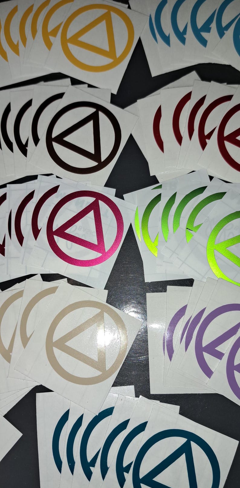 Alcoholics Anonymous AA Symbol Vinyl Decal 1.5 Inch in Size Your Choice ...