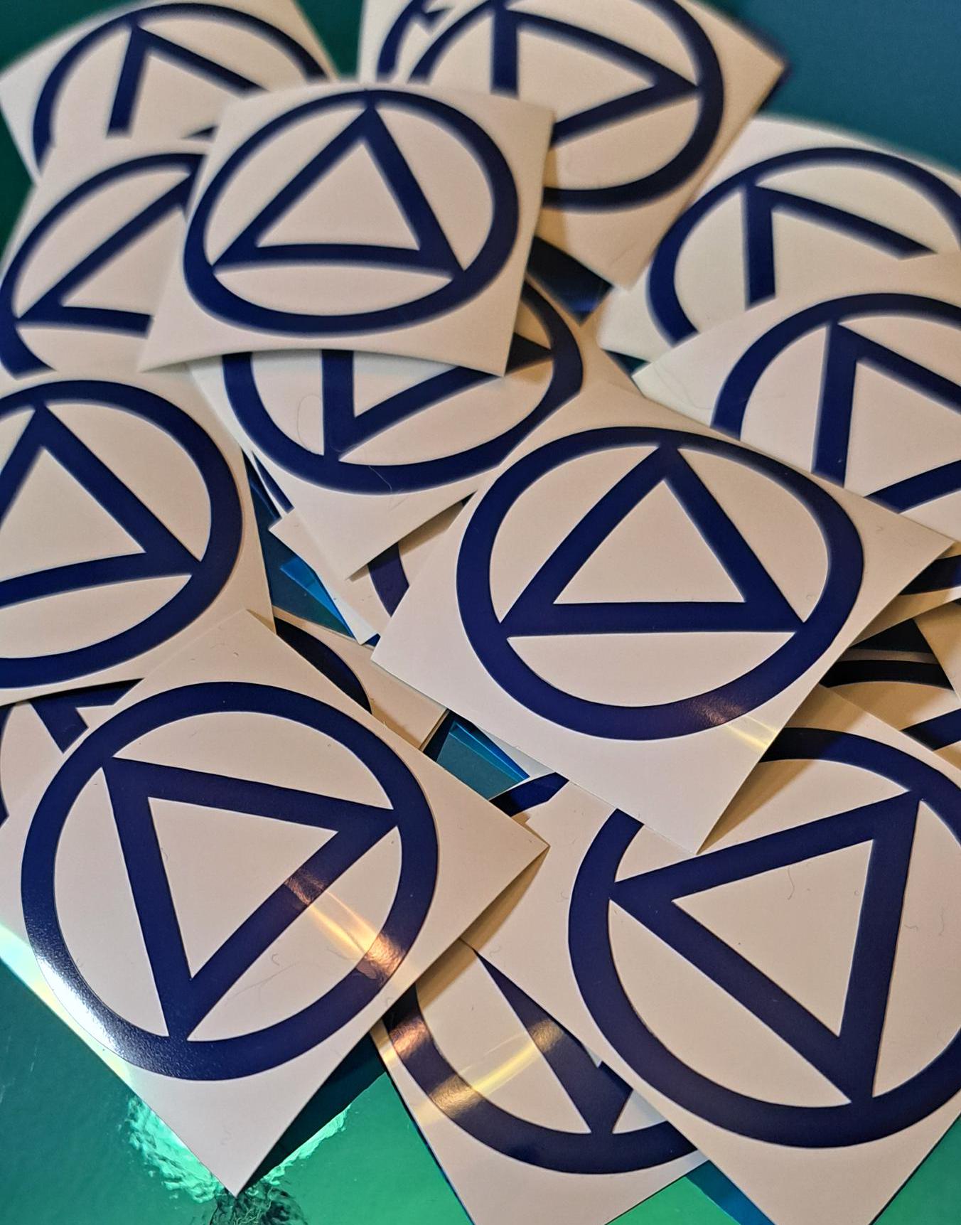 1 Inch AA Symbol Decal Vinyl Decal Service Recovery Unity Sticker ...