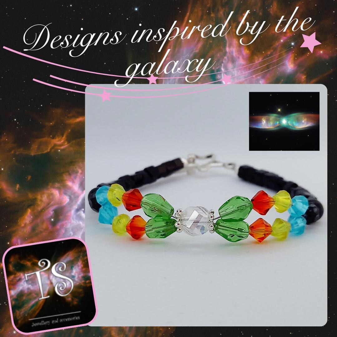 Nebula Beaded Bracelets Inspired by Space, Beaded Space Theme Bracelets, Space Jewellery - Etsy