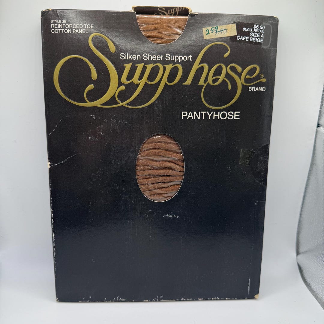 Vintage Supp Hose by Kayser- Roth Hosiery Size A Cafe Beige Pantyhose ...