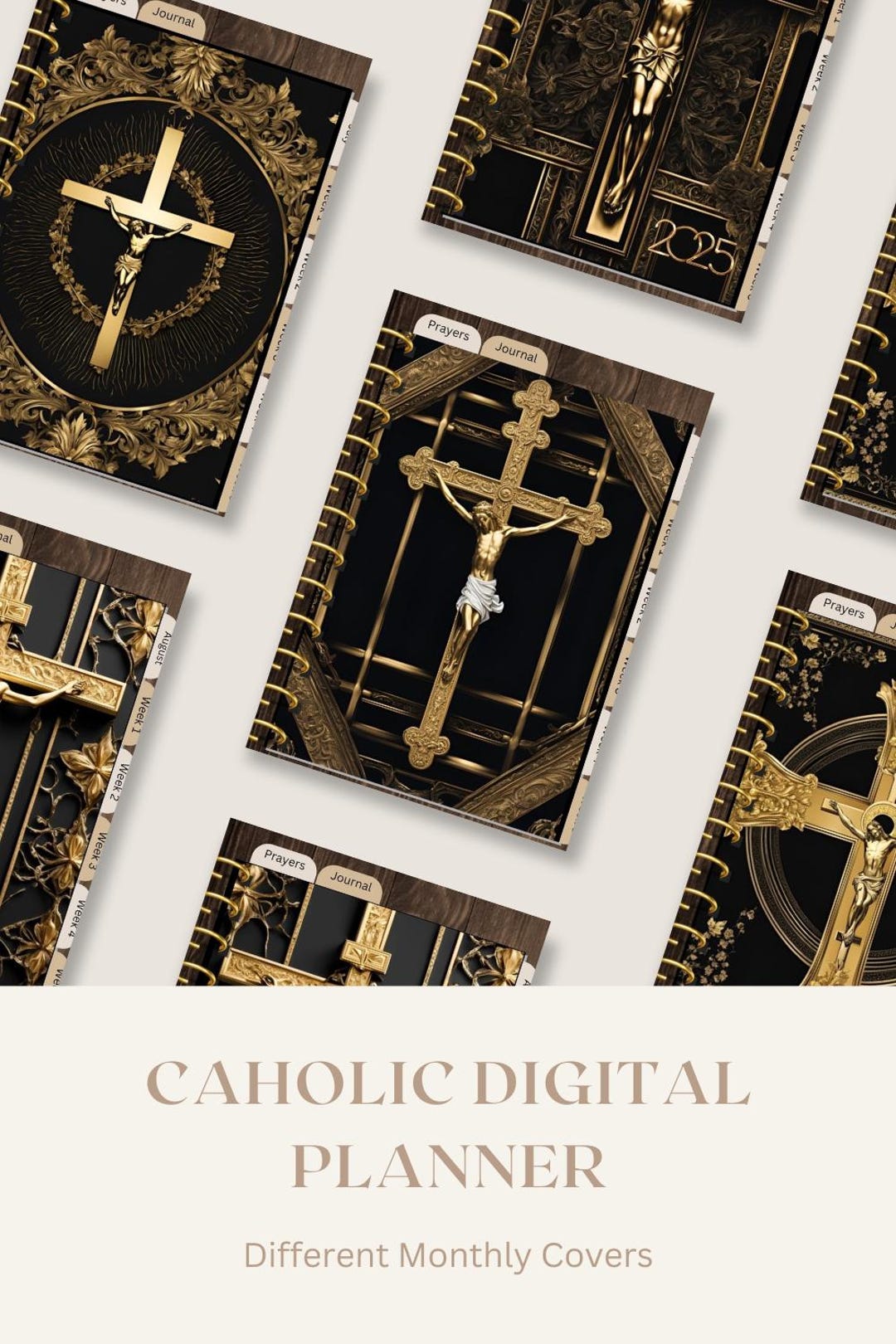 2025 Digital Catholic Planner Liturgical Fillable Monthly, Weekly ...