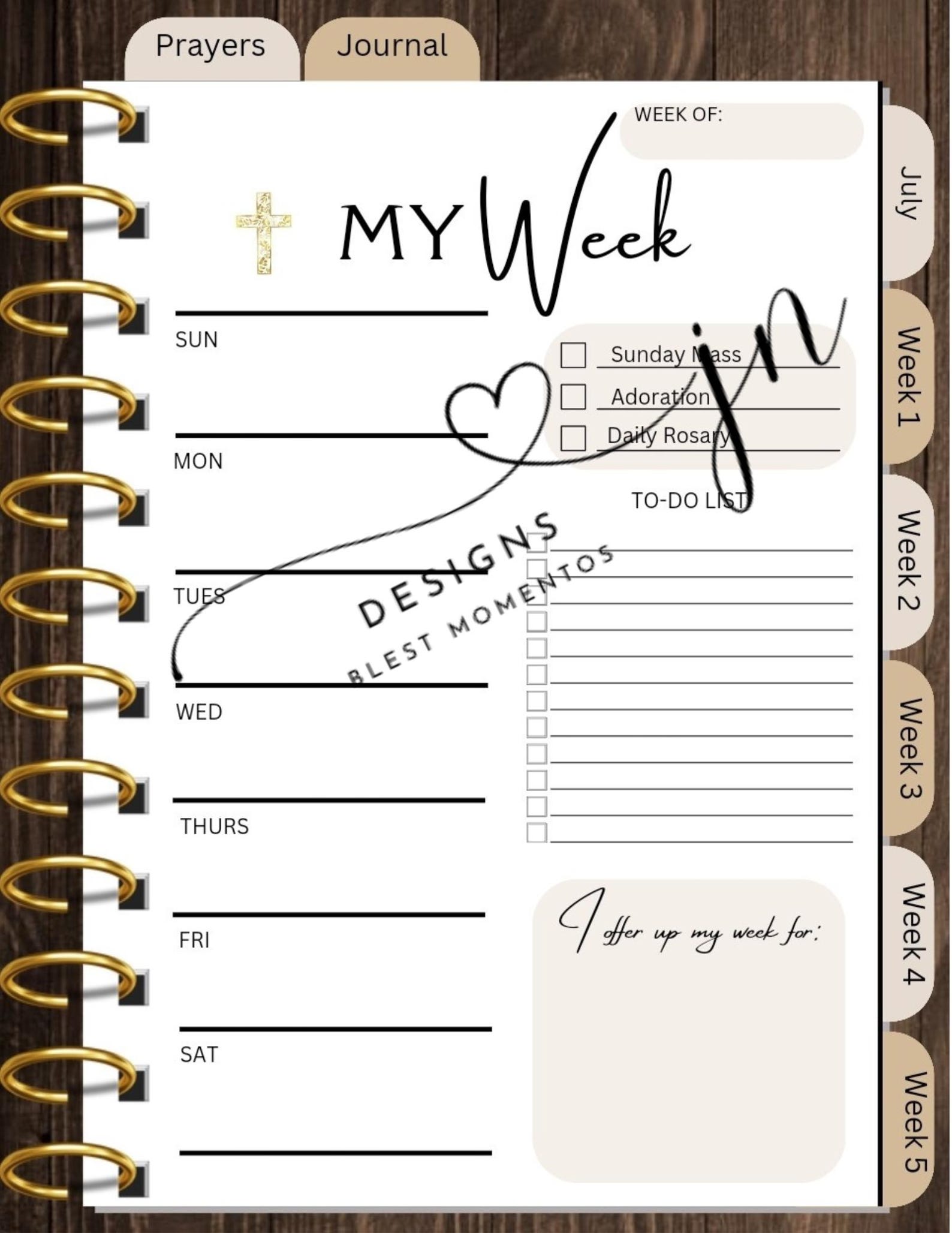 2025 Digital Catholic Planner: Liturgical Fillable Monthly, Weekly ...