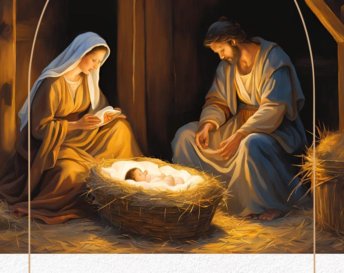 Today Our Savior is Born Christmas Cards, Physical Religious Greeting ...