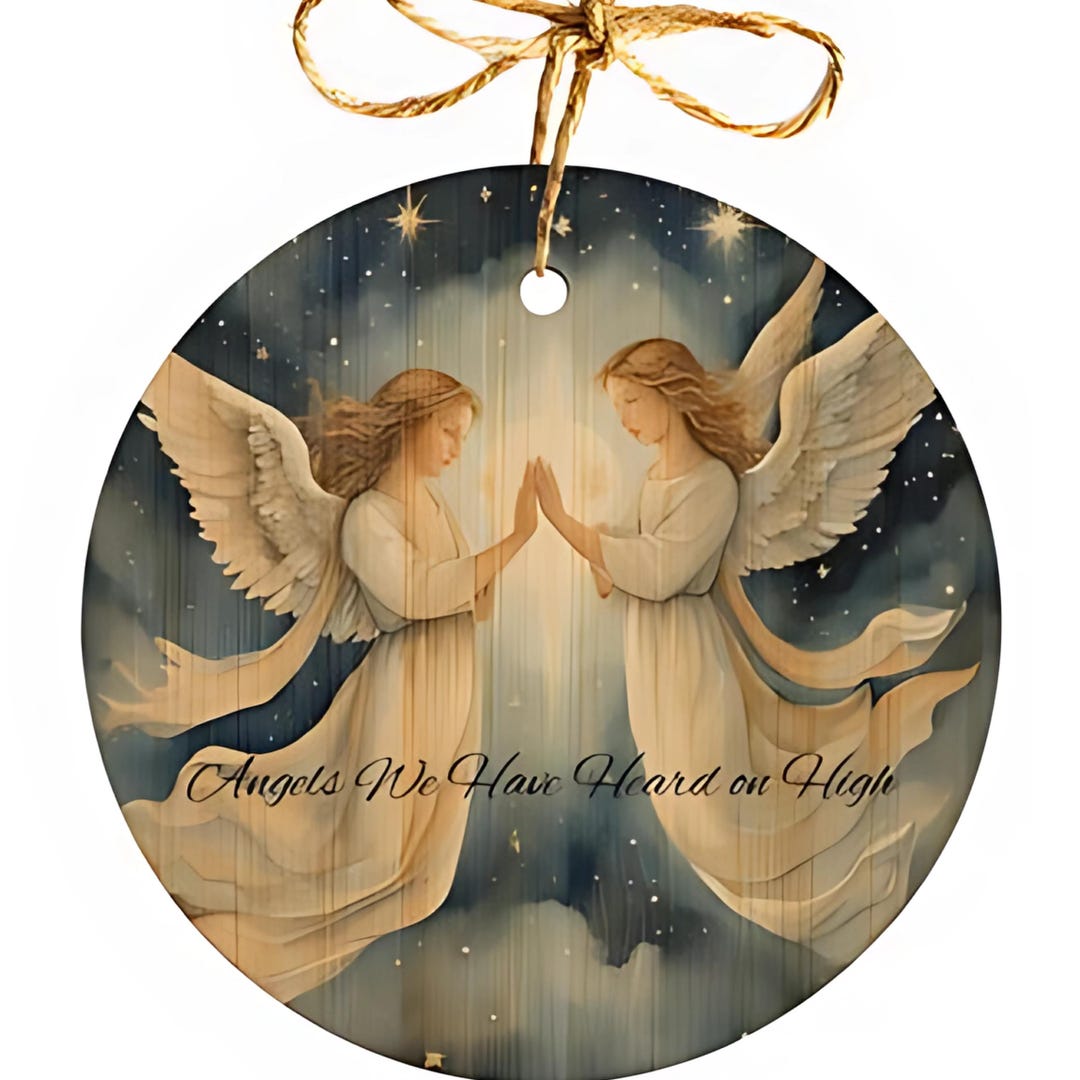 Angels We Have Heard on High Christmas Carol Song Hymn Bamboo Christmas ...