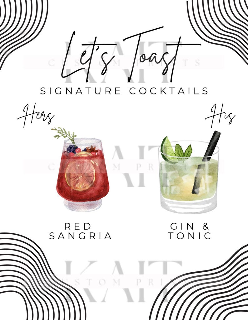 Cocktail Hour Bar Sign - Etsy