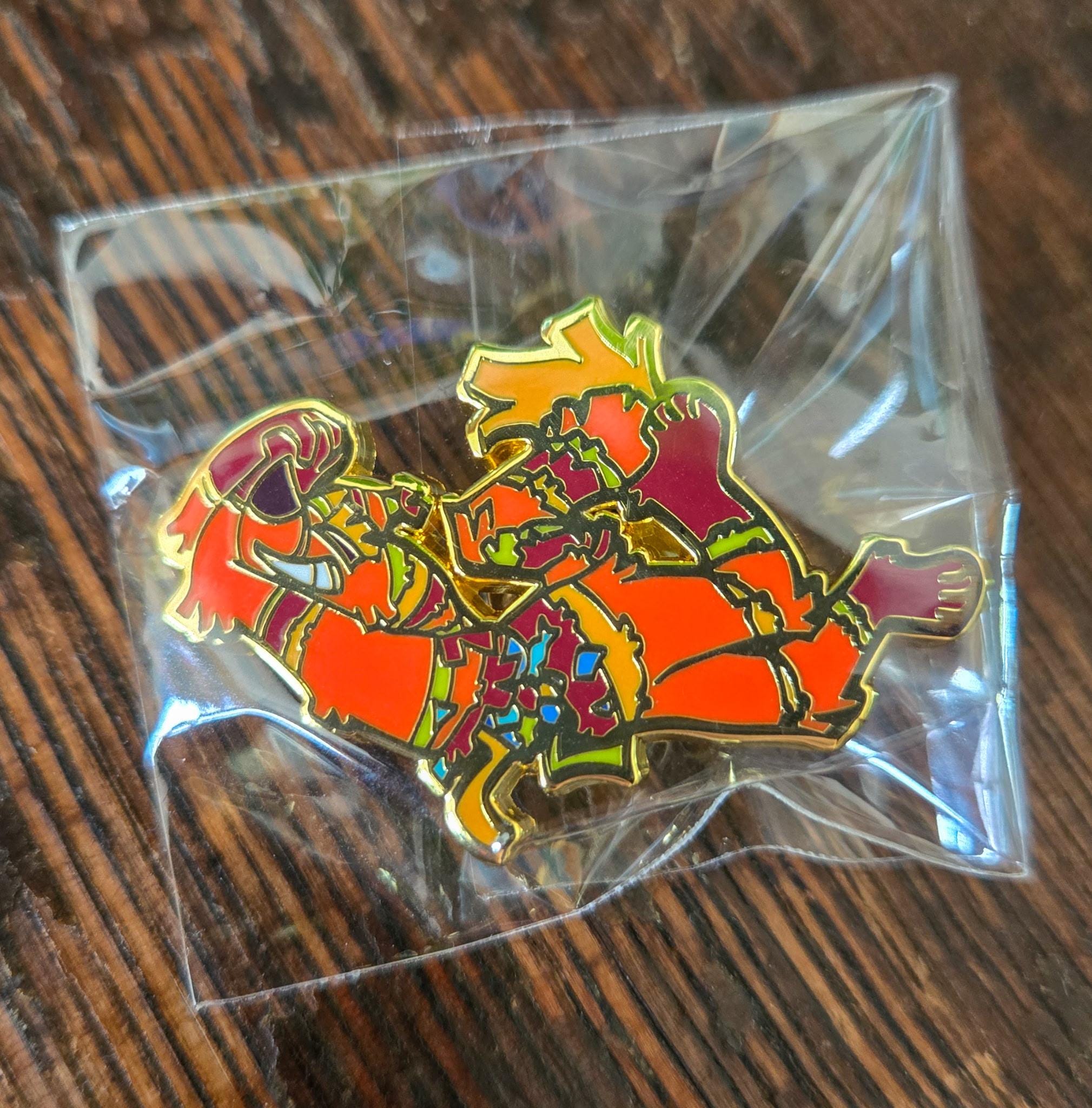 The Quick Brown Fox & Bandetto Lapfox 1.5" Enamel Pins - Etsy
