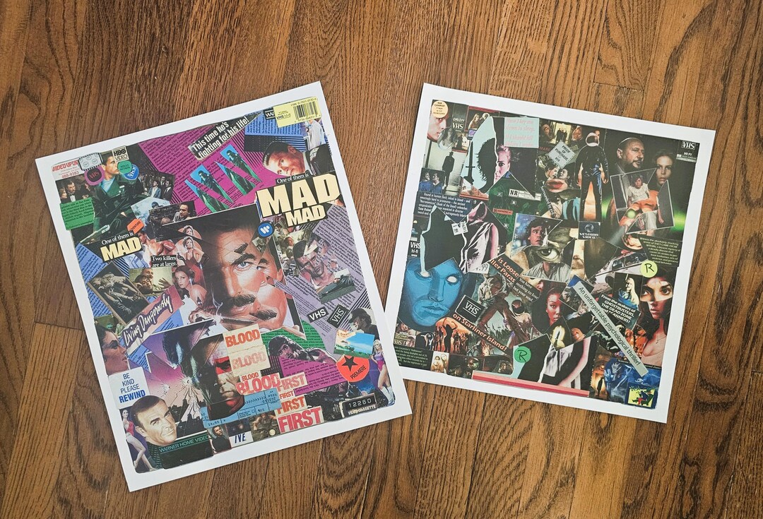 Rad VHS Box Art Collage Prints - Etsy