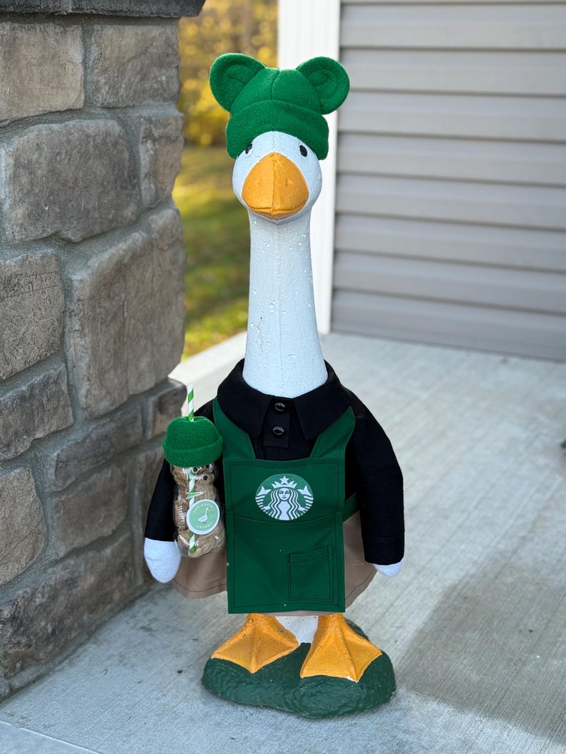 Barista Goose Outfit | Bear-ista Coffee Shop Porch Goose Costume ...