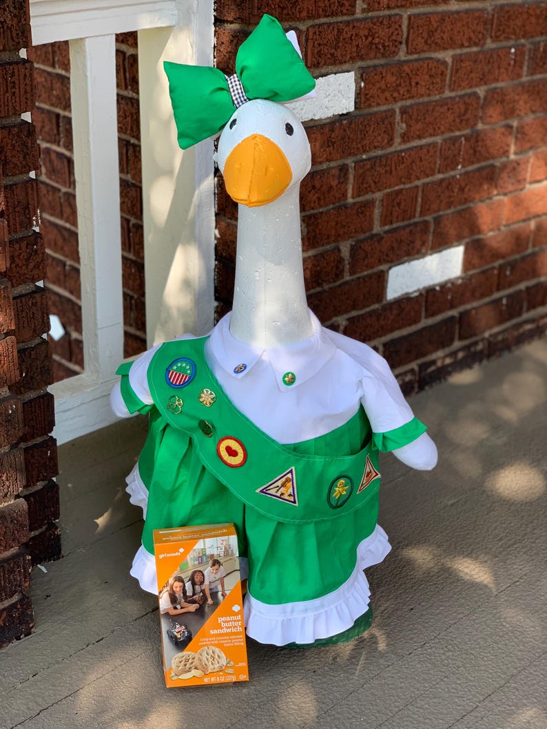 Goose Scout Large Porch Goose Outfit! Girl Scout Uniform for Porch ...