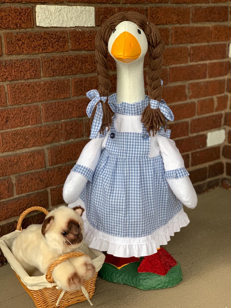 Dorothy the Wizard of Oz Concrete Goose Costume! Halloween Goose ...