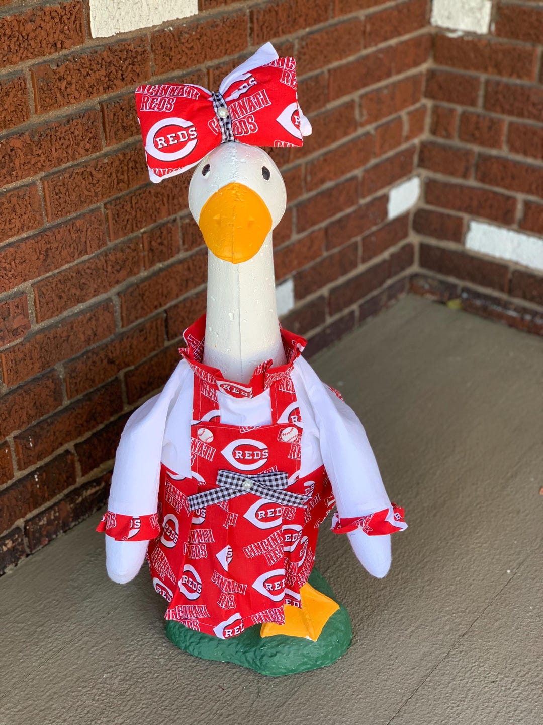 Custom Team Outfit for Large Porch Goose: Dress, Bow & Wings - Etsy