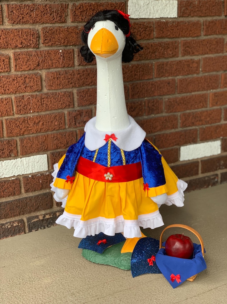 Snow White Large Concrete Porch Goose Costume! Princess Goose Costume ...
