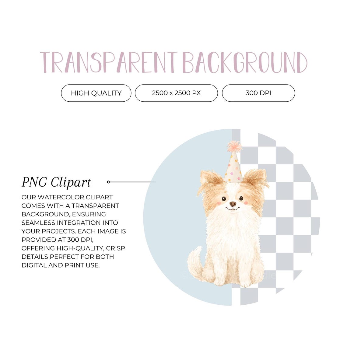 Cute Dogs Watercolor Clipart | Dog Breeds PNG | Dog Birthday Clipart ...