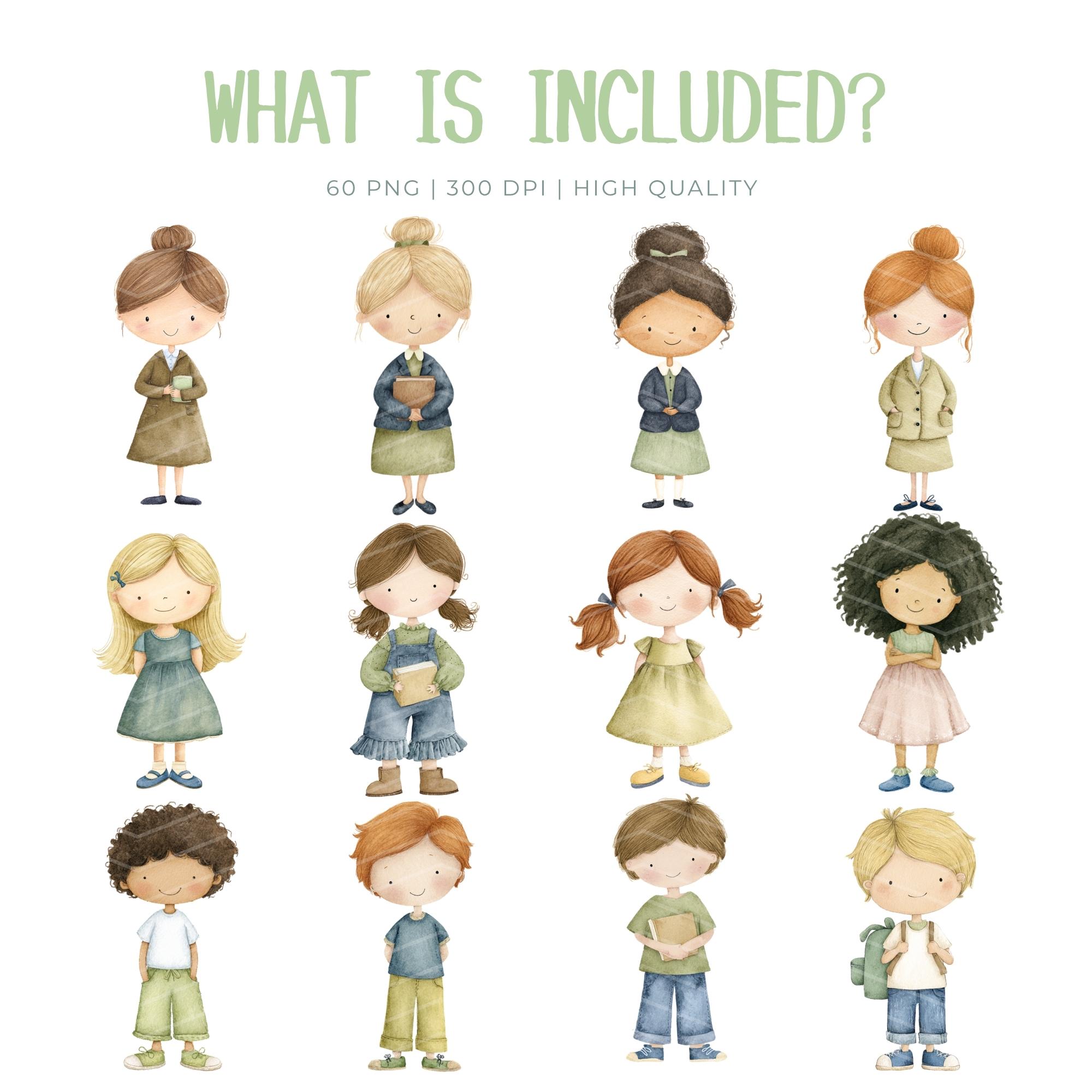 Back to School Clipart, Cute School Clipart, Teacher Png, School ...