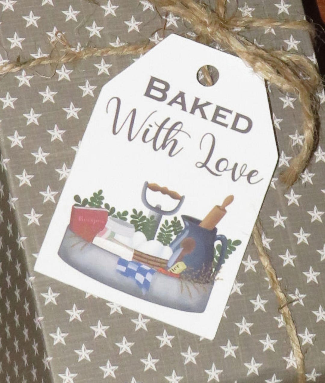 Baked With Love Gift Tags, Set of 12 - Etsy