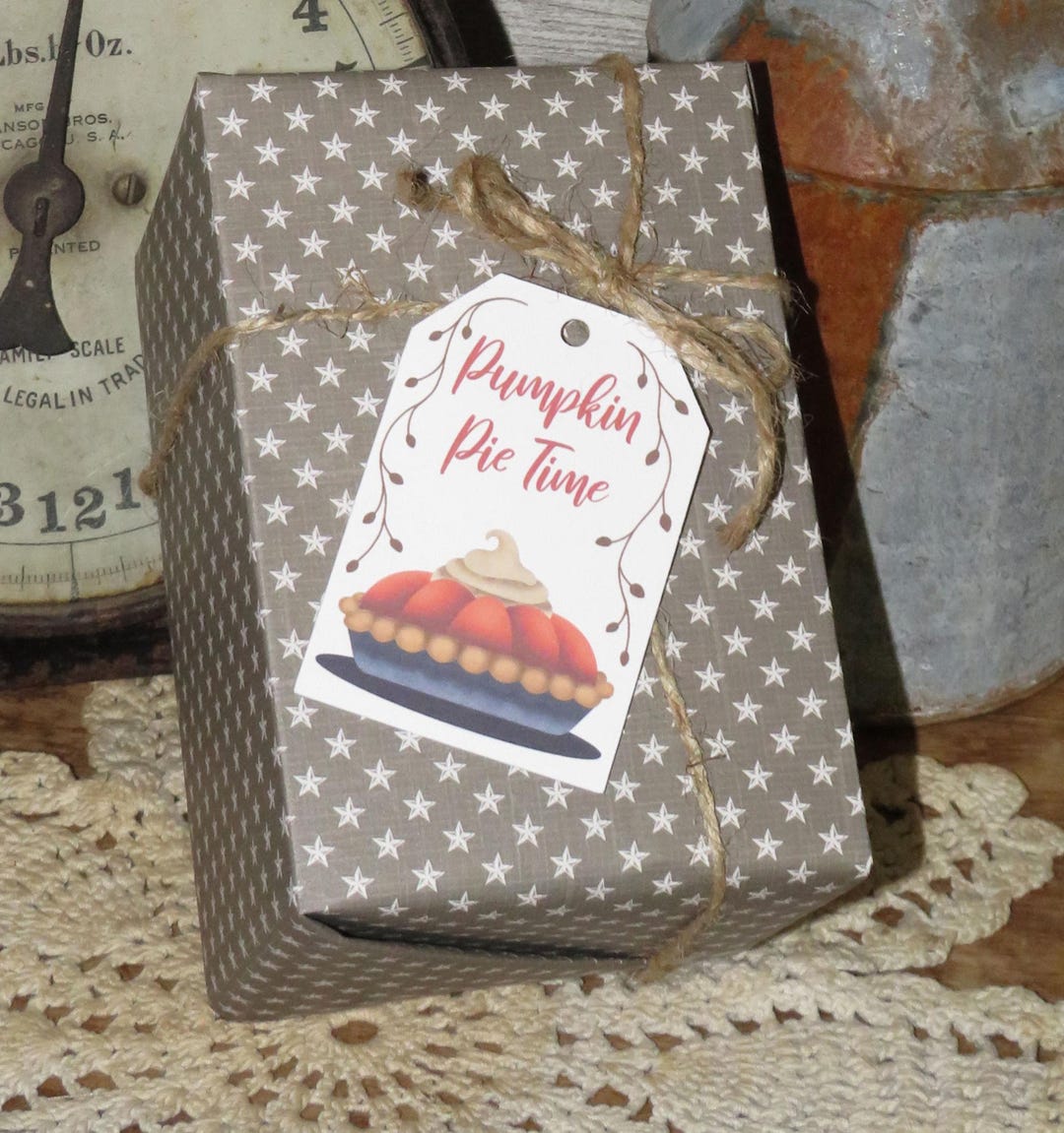 Pumpkin Pie Time Gift Tags, Set of 12 - Etsy