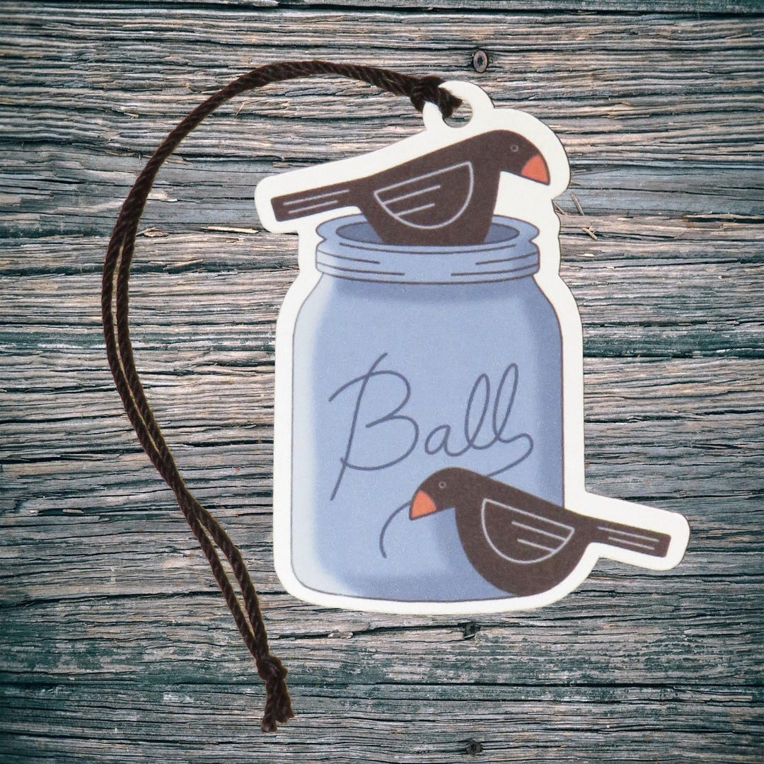Primitive Gift Tags, Set of 12, Crow, Ball Jar - Etsy