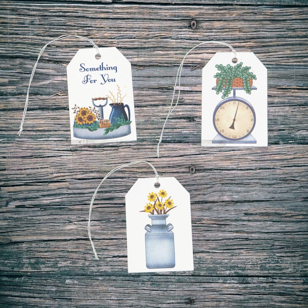 Farmhouse Gift Tags, Set of 12, Variety Pack - Etsy