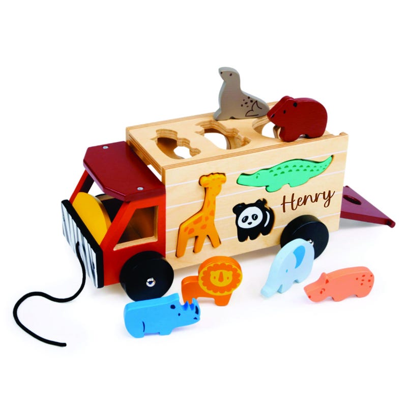 Wooden Sorting Car - Etsy