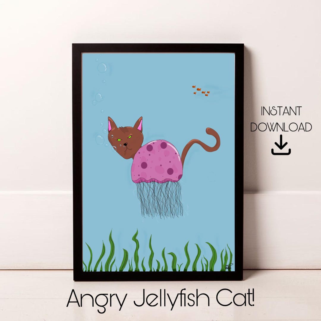 Angry Jellycat, Digital Print, Instant Download - Etsy