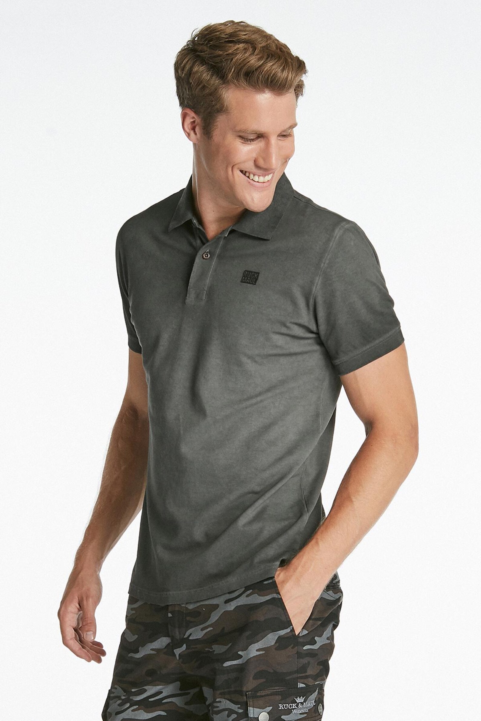 Ruck & Maul Degrade Oil Washed Men Polo T Shirt - Etsy