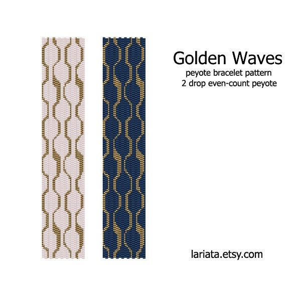 Wave 2 Drop Peyote Pattern - Etsy