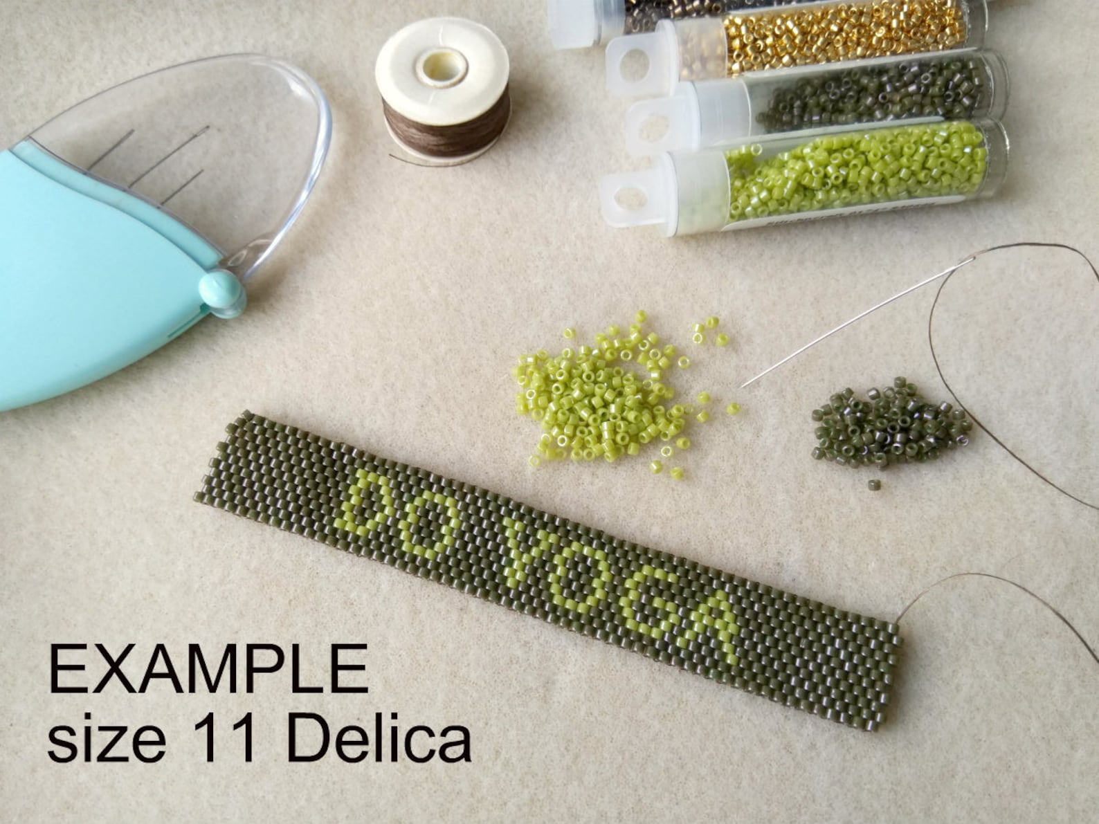 Alphabet Letters A-Z Font Peyote Stitch Cuff Bracelet Beading Pattern ...